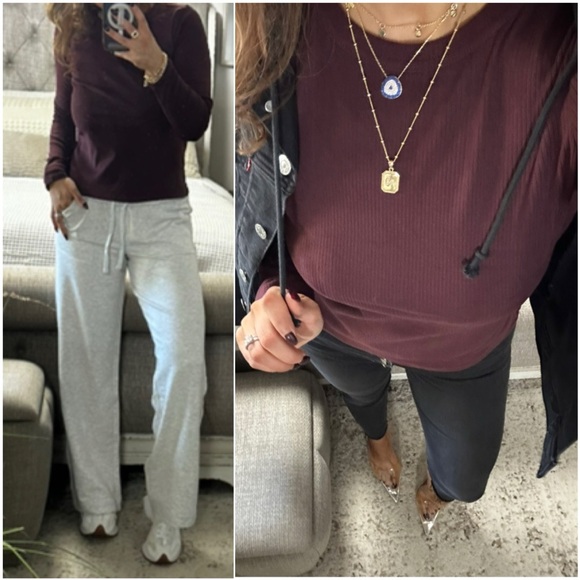 Tops | New Mulberry Glow Ribbed Long Sleeve Top | Poshmark